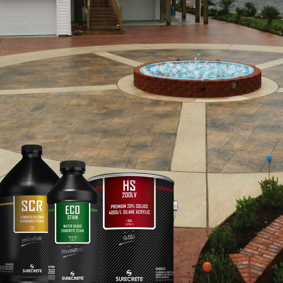 Stain My Ugly Concrete - Project Kit for Exterior Concrete Surfaces ...