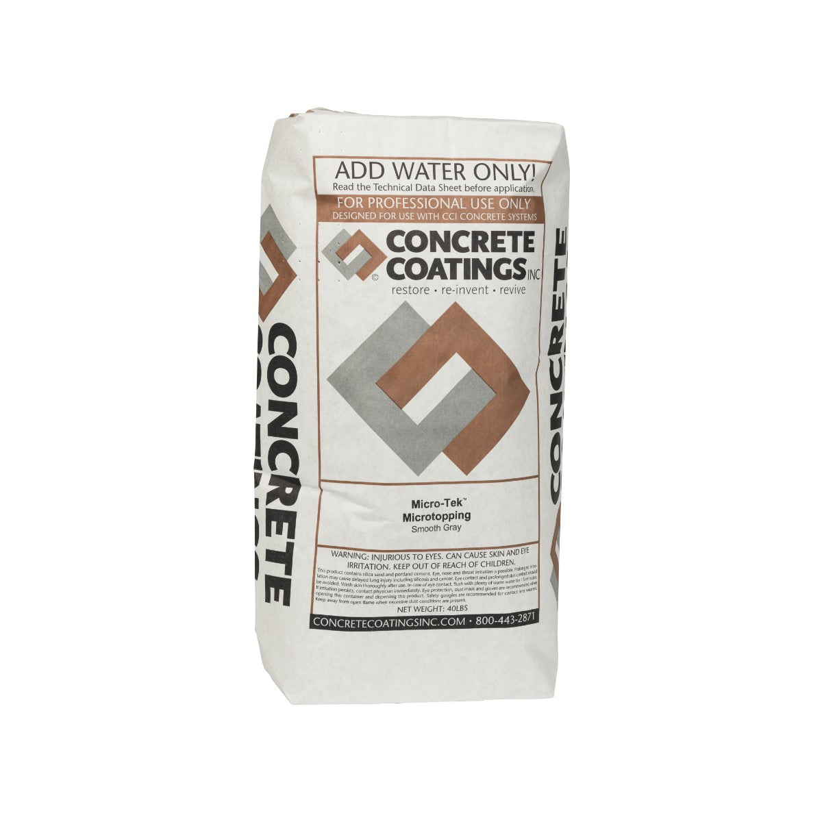 Micro-Tek - Micro-Topping Smooth Grade - 40lb Bag – DIYCONCRETE.COM